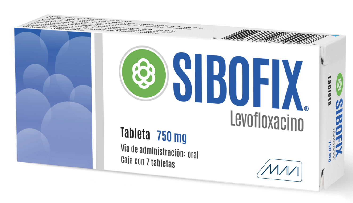 Sibofix 750mg oral 7 tabletas