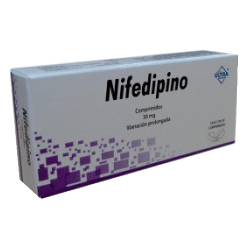 Nifedipino 30mg oral 30 comprimidos