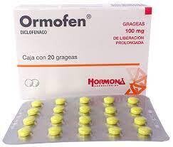Ormofen Oral 100mg 20 Tabletas
