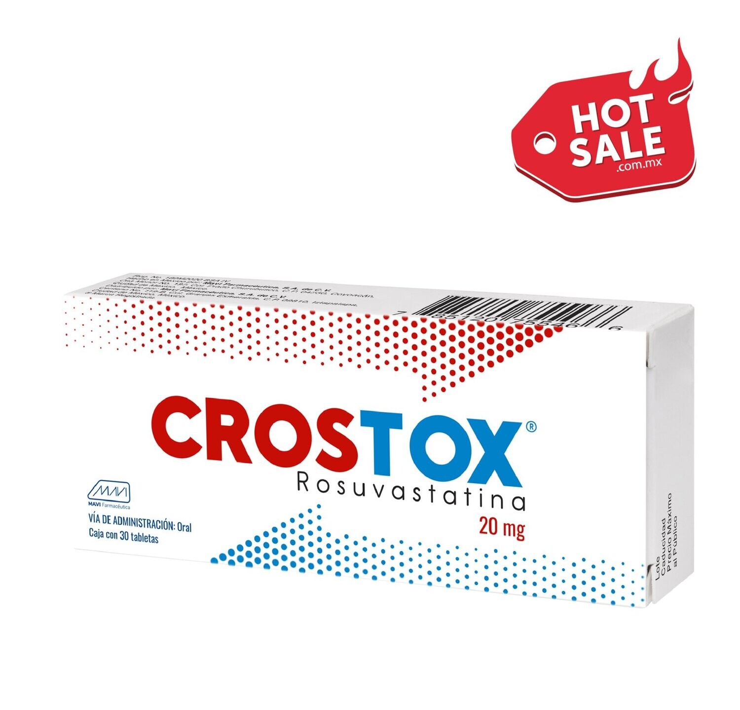 Crostox 20mg 30 tabletas