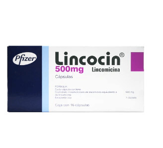 Lincocin 500mg oral 16 cápsulas