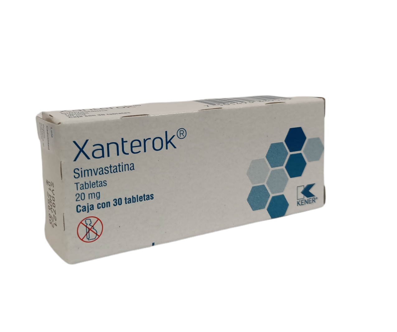 Xanterok 20mg oral 30 tabletas