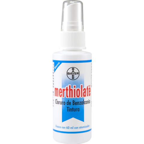 Merthiolate Blanco Antiseptico Spray 60mL