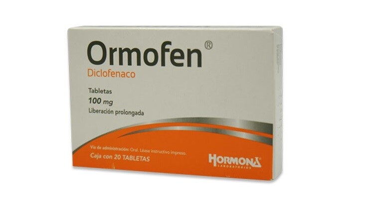 Ormofen Oral 100mg 20 Tabletas