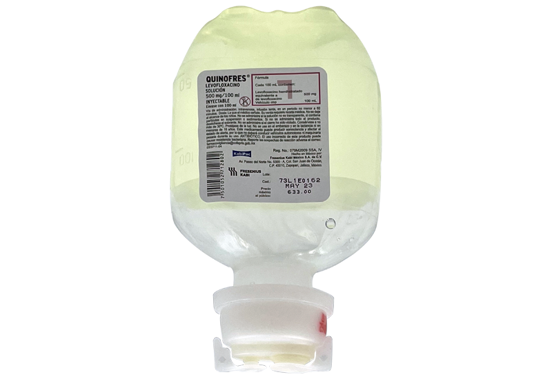 Quinofres I.V. 500mg Solución Inyectable