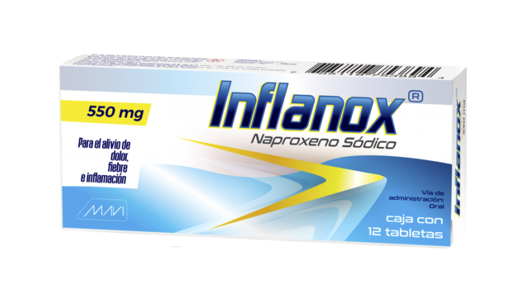 Inflanox 550mg oral 12 tabletas