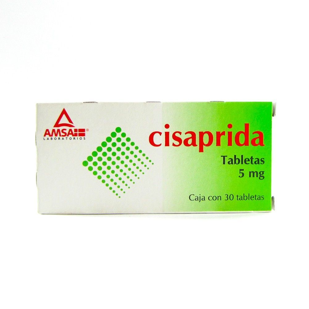 Cisaprida 5mg oral 30 Tabletas