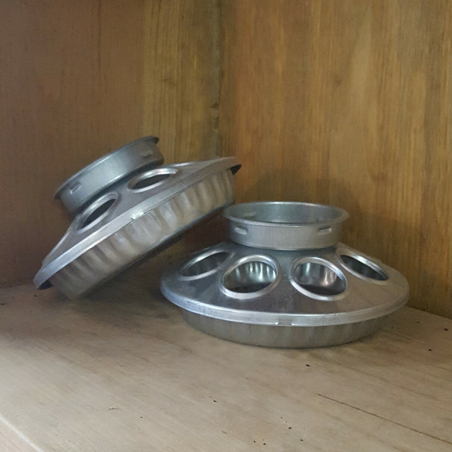 Galvanized Chick Feeder Base