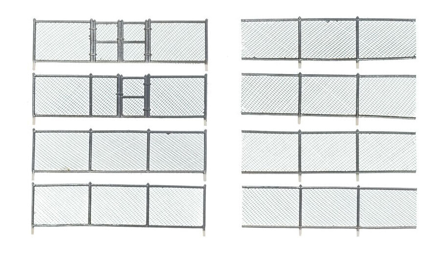 1:87 Model Railroad Fence Woodland Scenics A2983 Chain Link Fence – HO ...