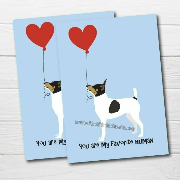 Toy Fox Terrier Dog Birthday Card Dog Lover Mom