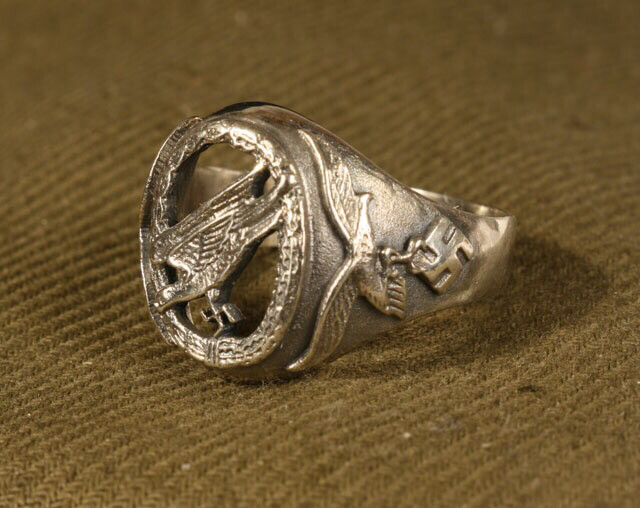 German WWII Paratrooper Silver Ring (Golden)