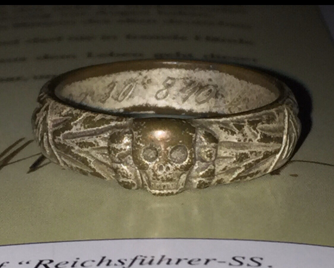 GERMAN WW2 RING DEATH HEAD