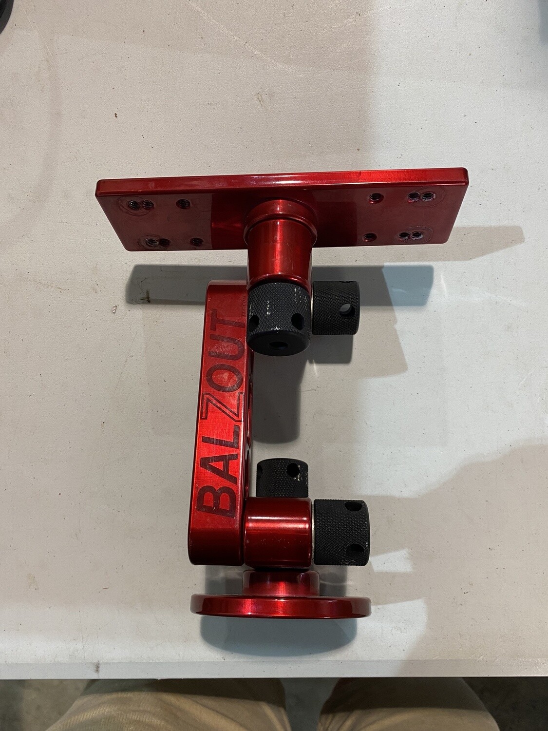 BALZOUT RED POWDER COATED STANDARD 6" GRAPH MOUNT - *USED*