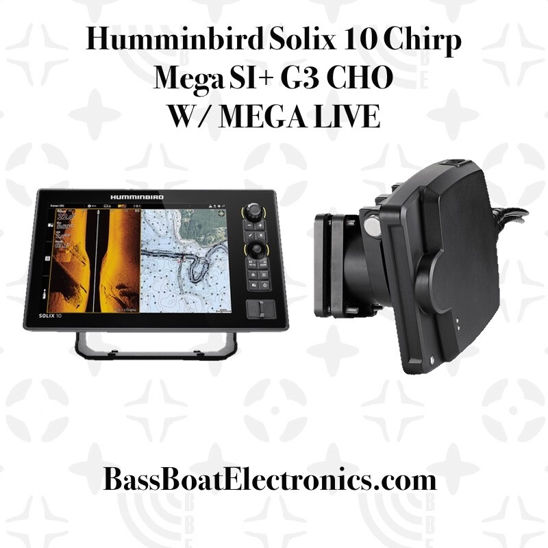 HUMMINBIRD SOLIX 10 CHIRP MEGA SI+ G3 CHO W/ MEGA LIVE BUNDLE