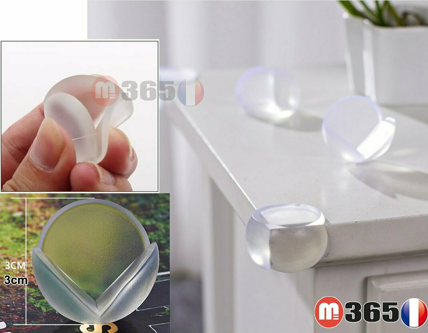 protection d'angle Table Protège Coins Meuble Protecteur Angle Pare-Choc