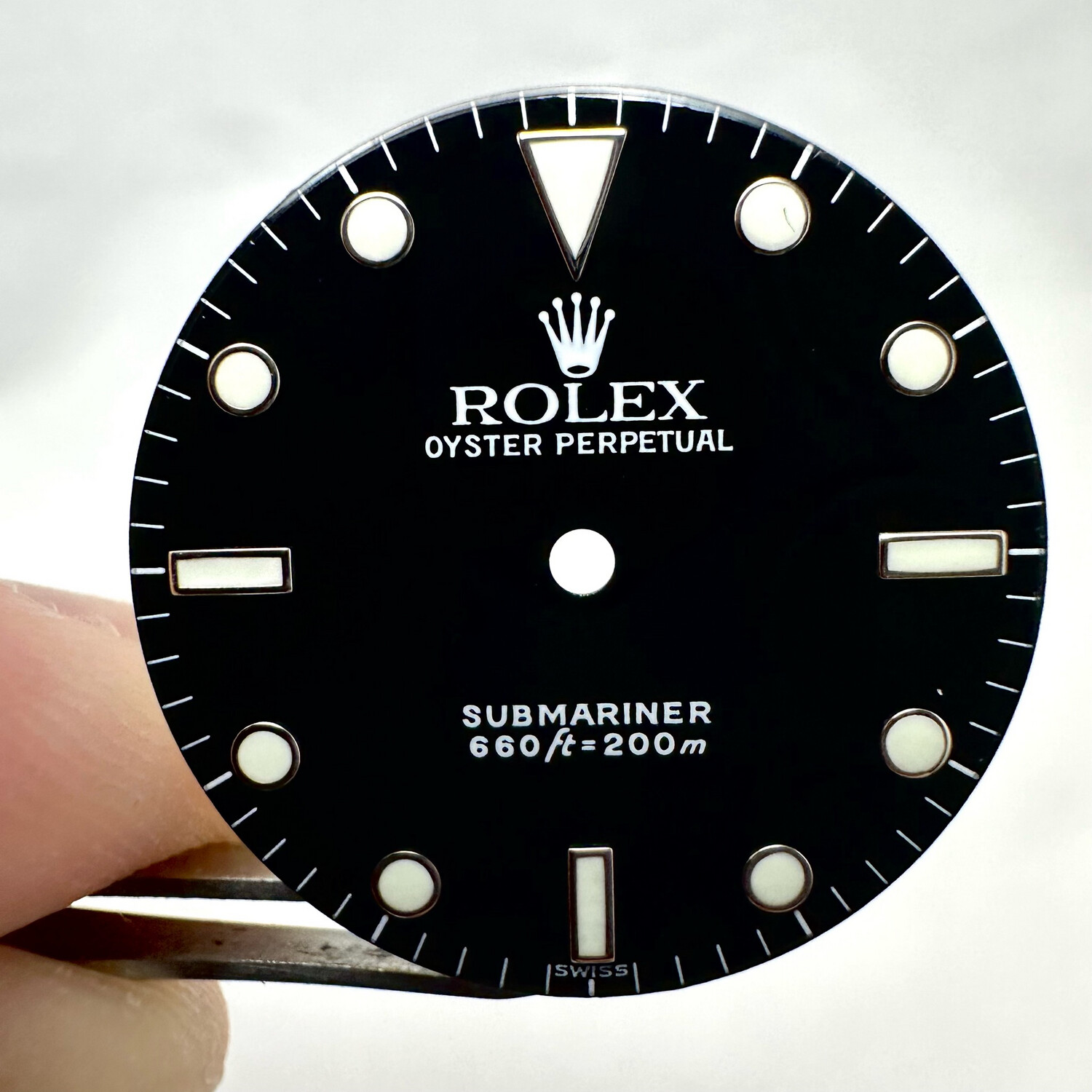 Auth. Rolex Gloss Super Luminova "Swiss" Only Service Dial Submariner ...
