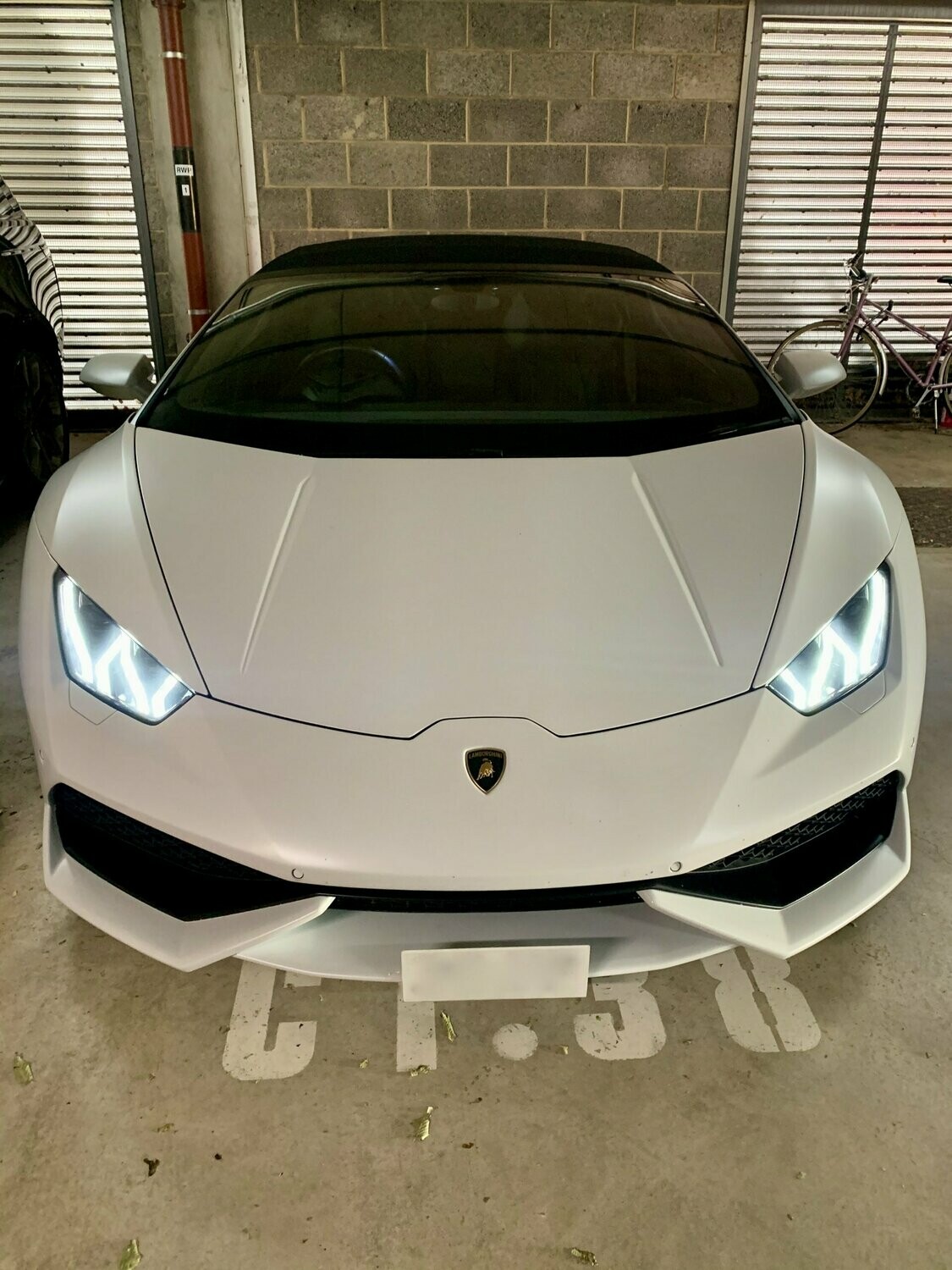 Lamborghini Huracan Lp580-2 front license frame