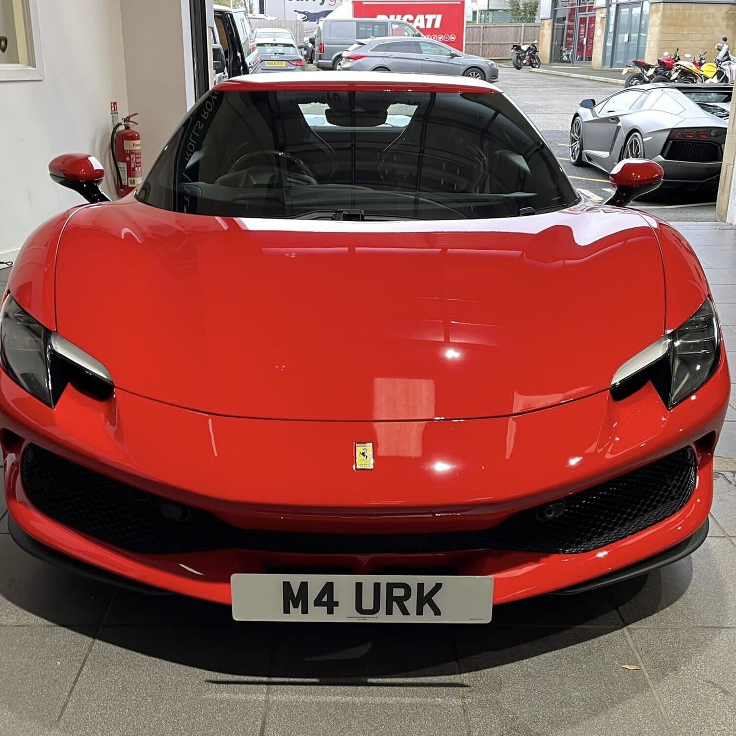 NO DRILLING Ferrari 296 GTS number plate