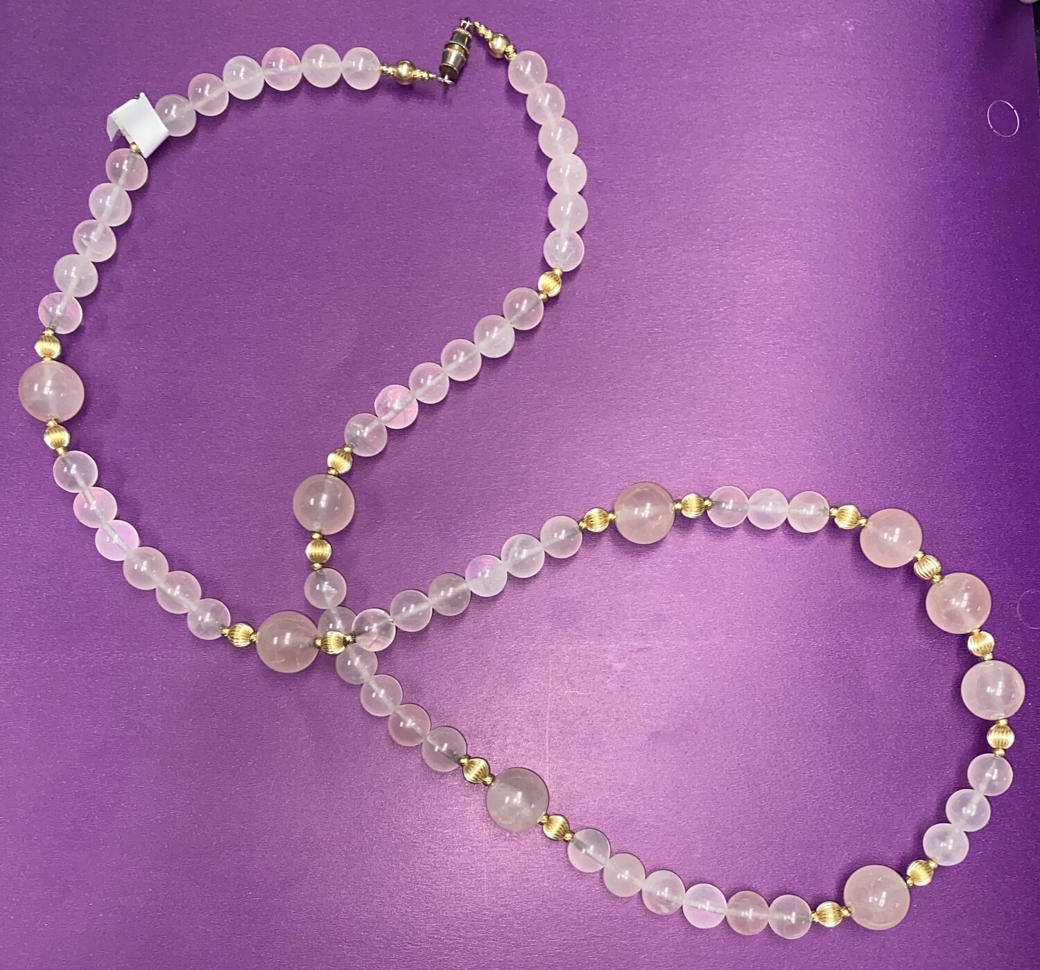 Irene Jewelry: Rose Quartz Necklace