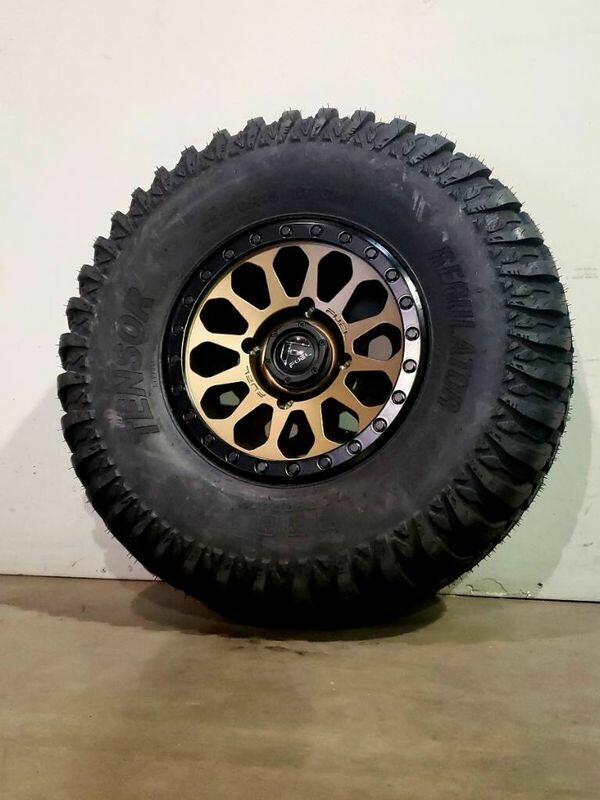 Fuel Vector D600 15x7 4x137 13mm Bronze Black Ring Wheels & Tensor ...
