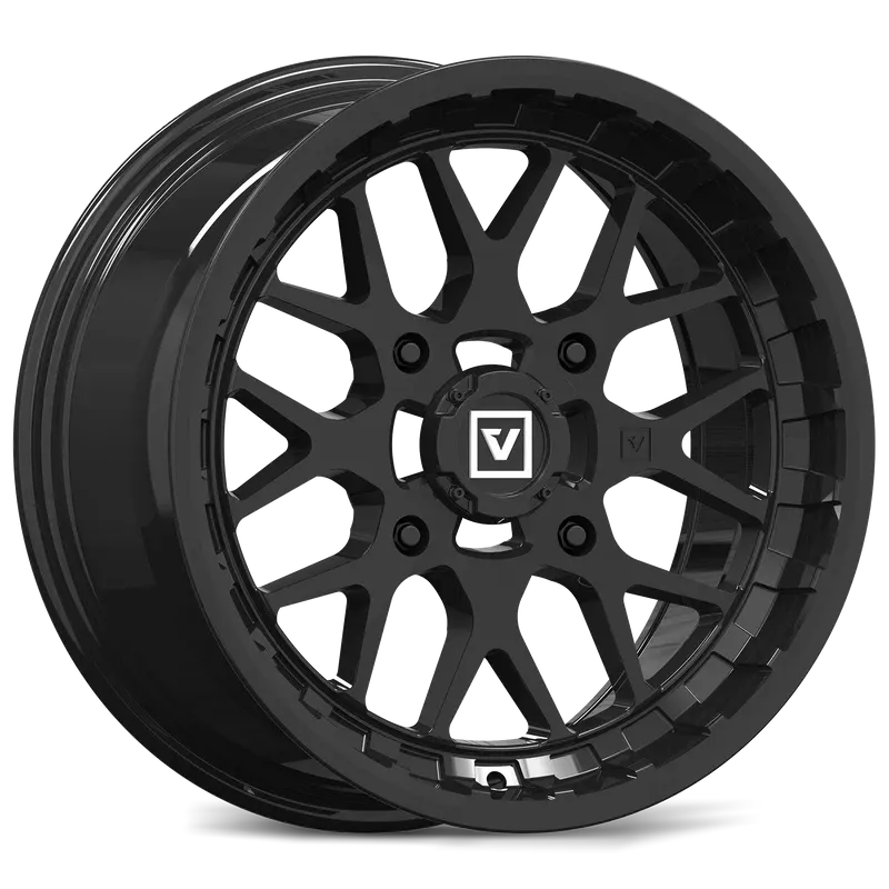 1 Valor Offroad V03 15x7 4x137 +25mm Satin Black Utv Wheel
