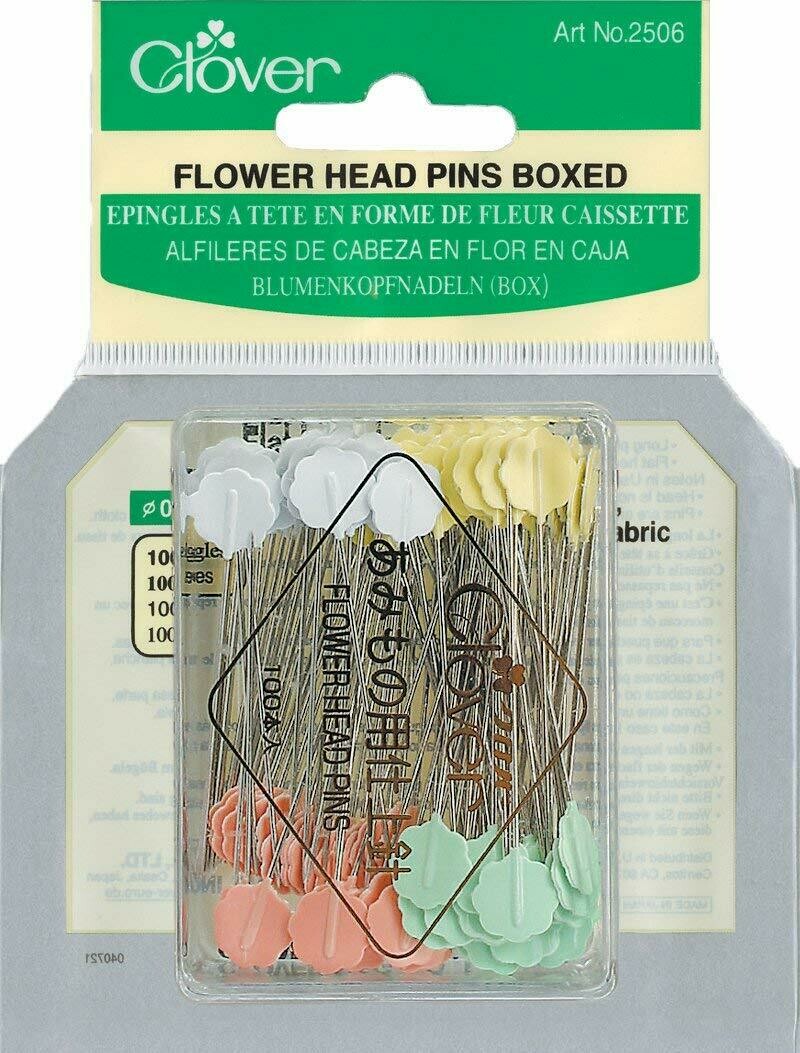 FLOWER HEAD PIN BOXED (100 PC) | Clover