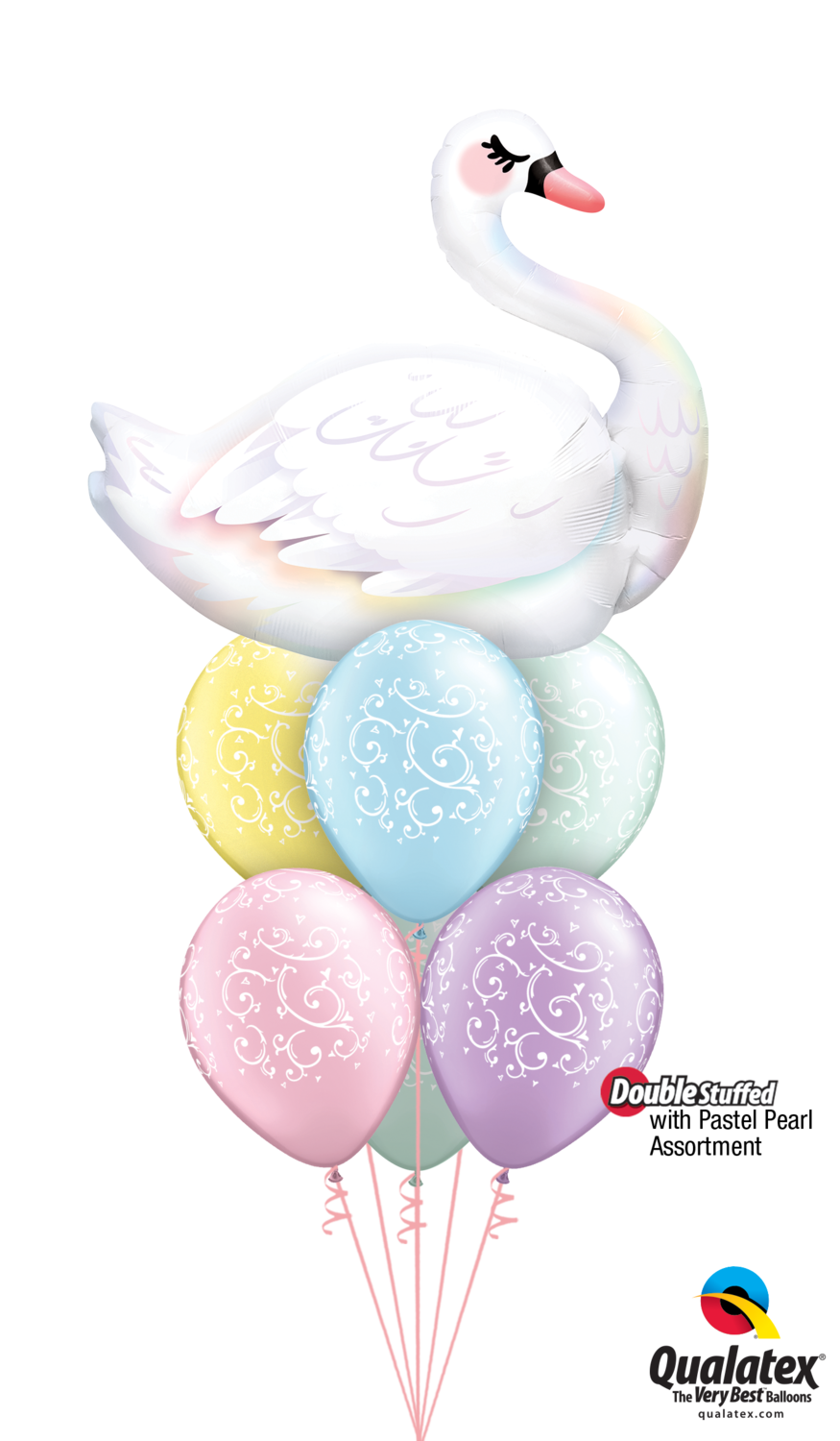 Serene Swan Balloon Bouquet