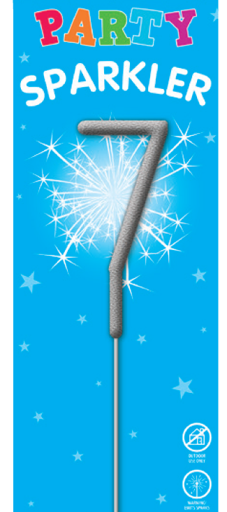 Numbered Party Sparklers 7