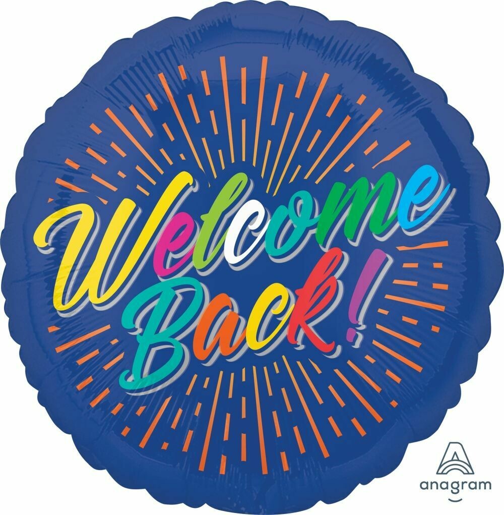 18"/45 cm Welcome Back Foil Balloon