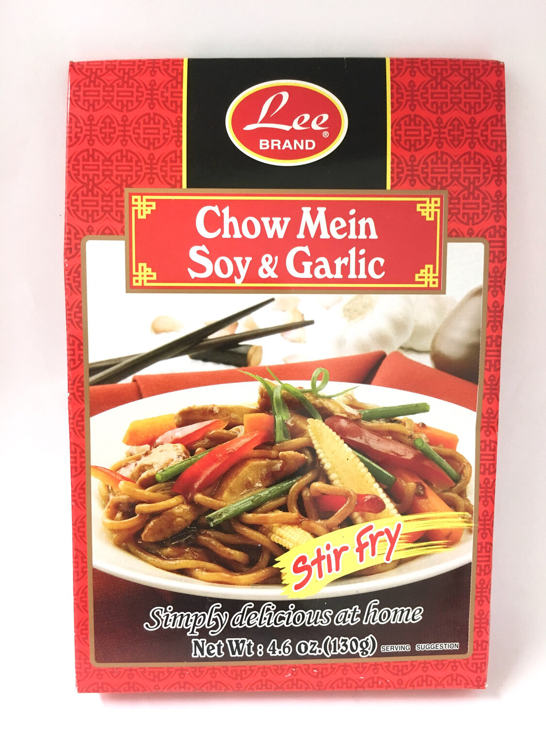 LEE CHOW MEIN SOY & GARLIC 12X130G