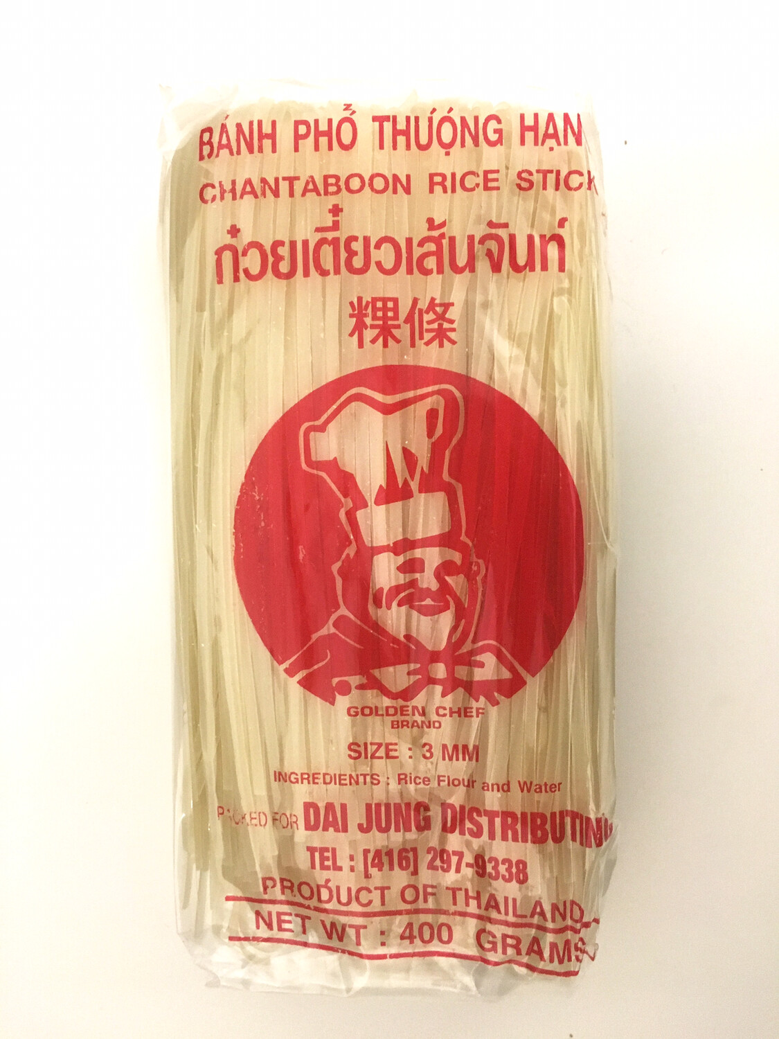 GOLDEN CHEF 3MM RICE STICK 34X400G