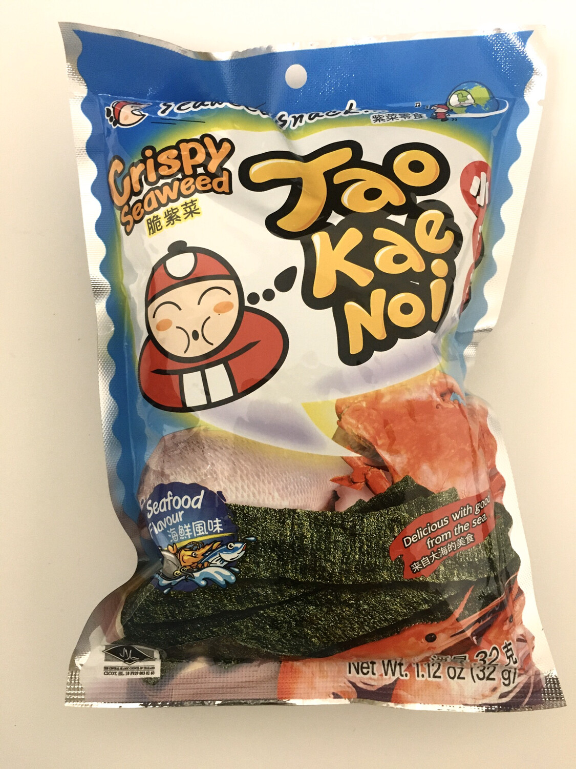 TAOKAENOI CRISPY SEAWEED - SEAFOOD FLAVOUR 24X36G