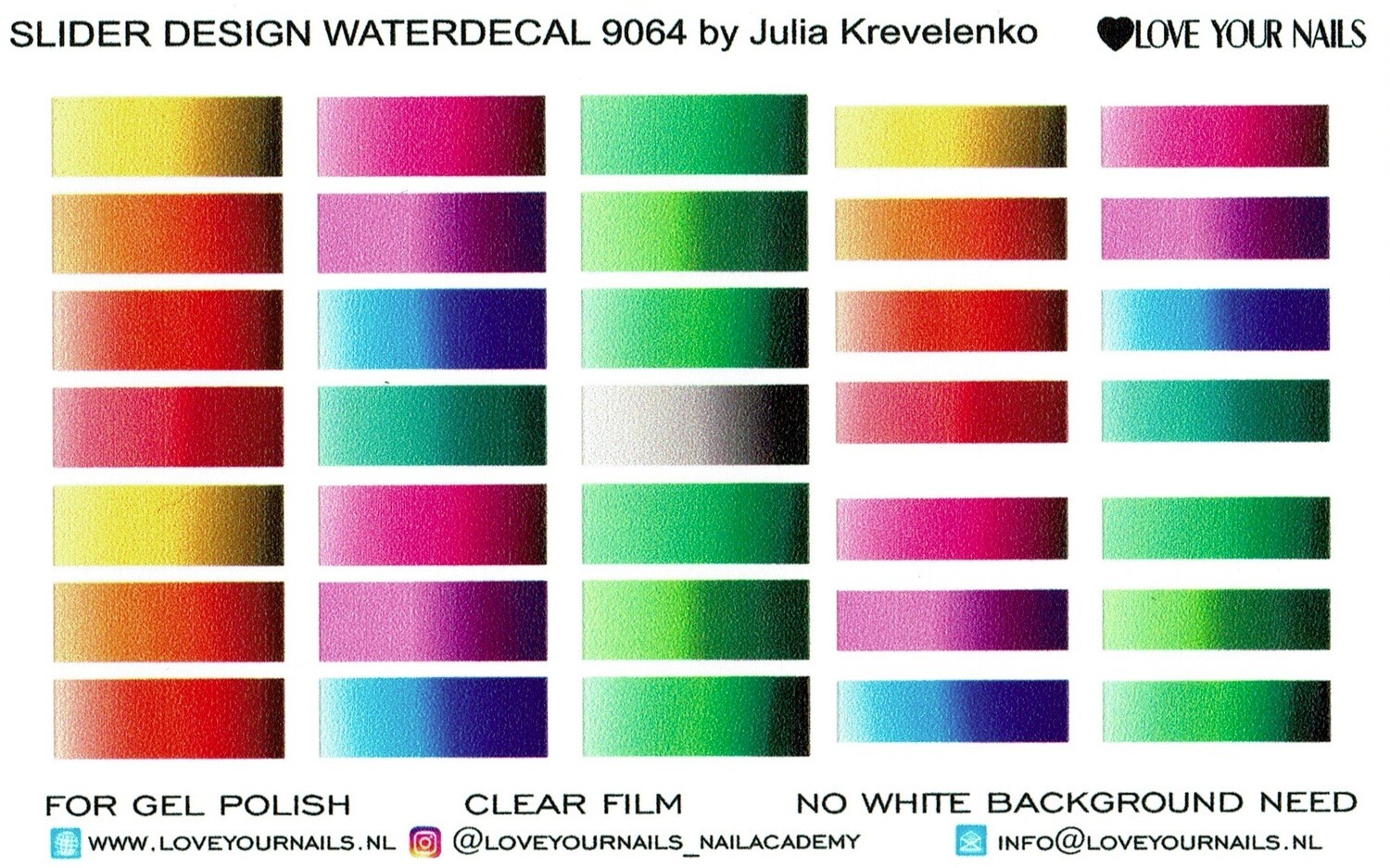 Ombre Gradient Colorboom Lines 9064