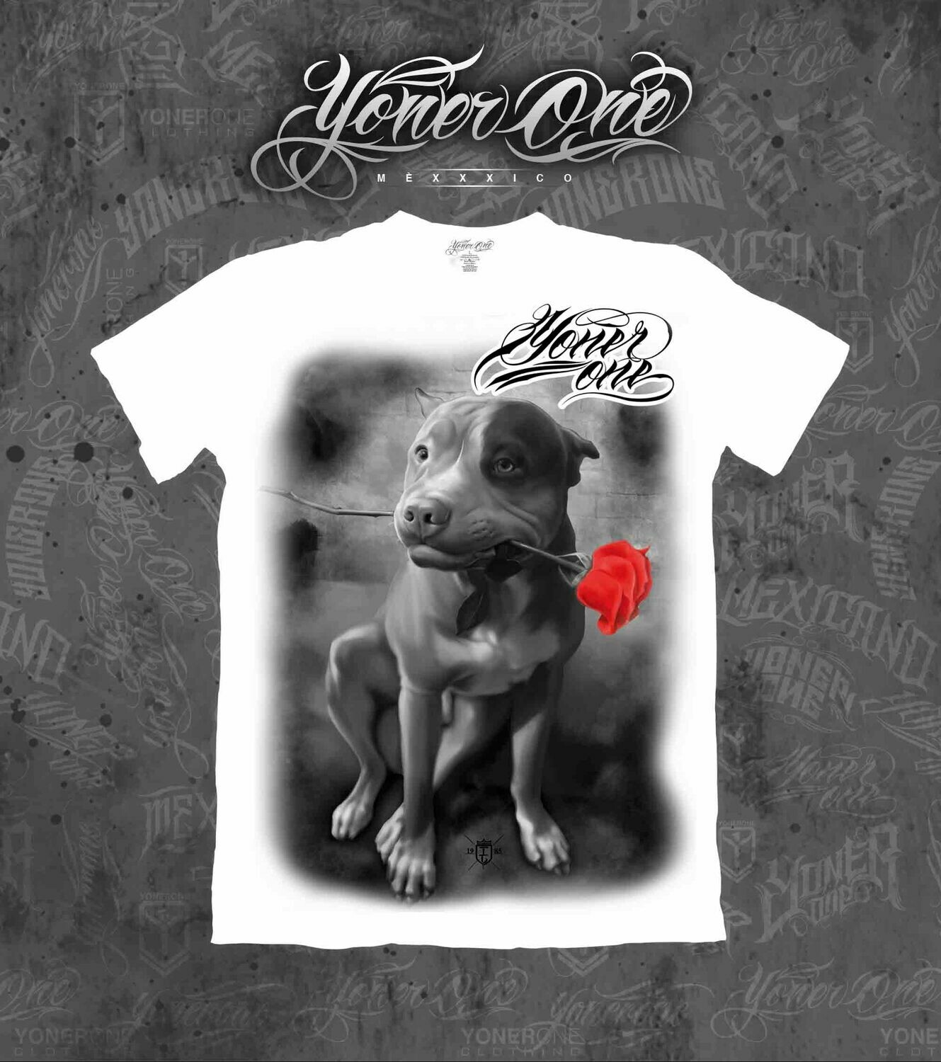 Yonerone Playera Perro Rosa