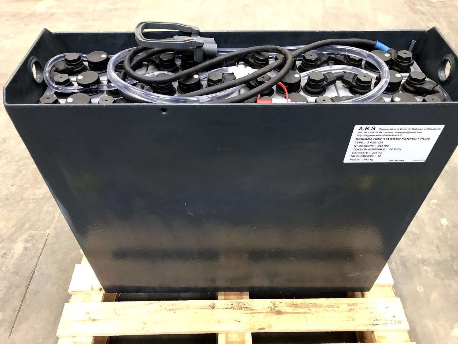 Batterie pour Gerbeur BT SWE 160 D ou TOYOTA SWE 120 (24V-225Ah)