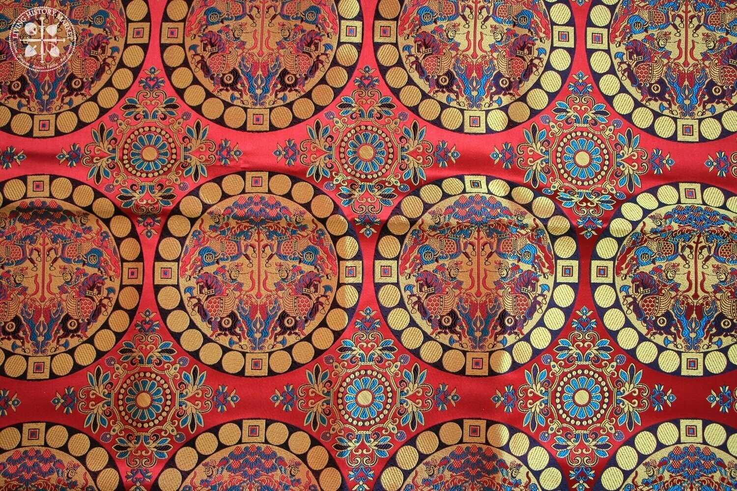 Bahram Gur Hunt silk - Type 2 - 8/10 century