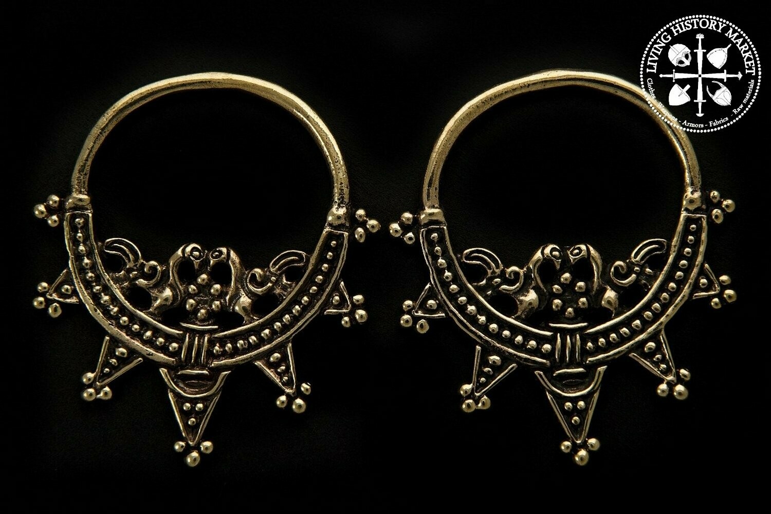 Temple rings for women costume - Slavic - 9/10 century - Slavic territory.