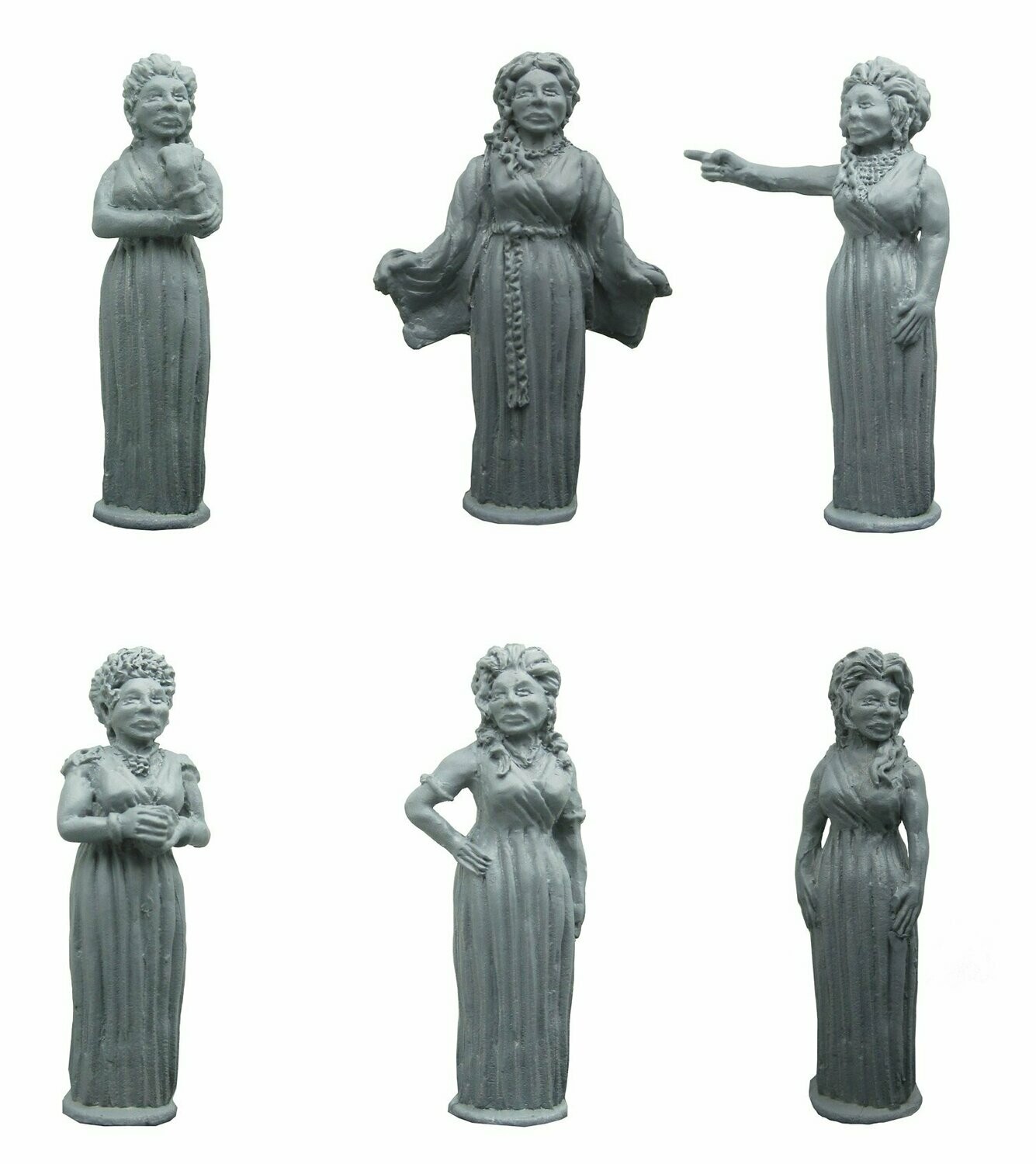 28mm Roman female civilians / spectators standing.