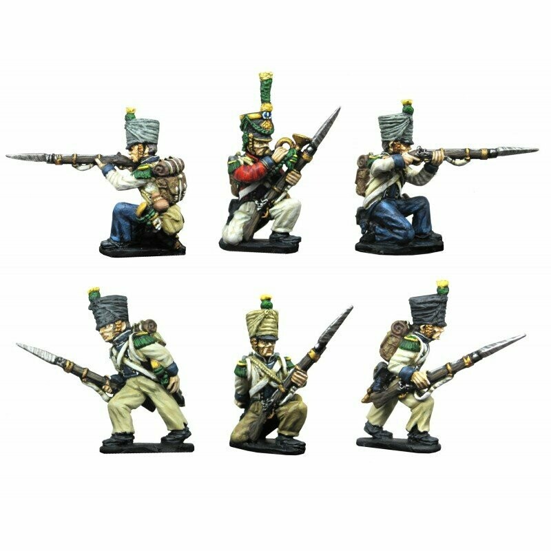 28mm Westphalian Line Infantry Voltigeurs skirmishing