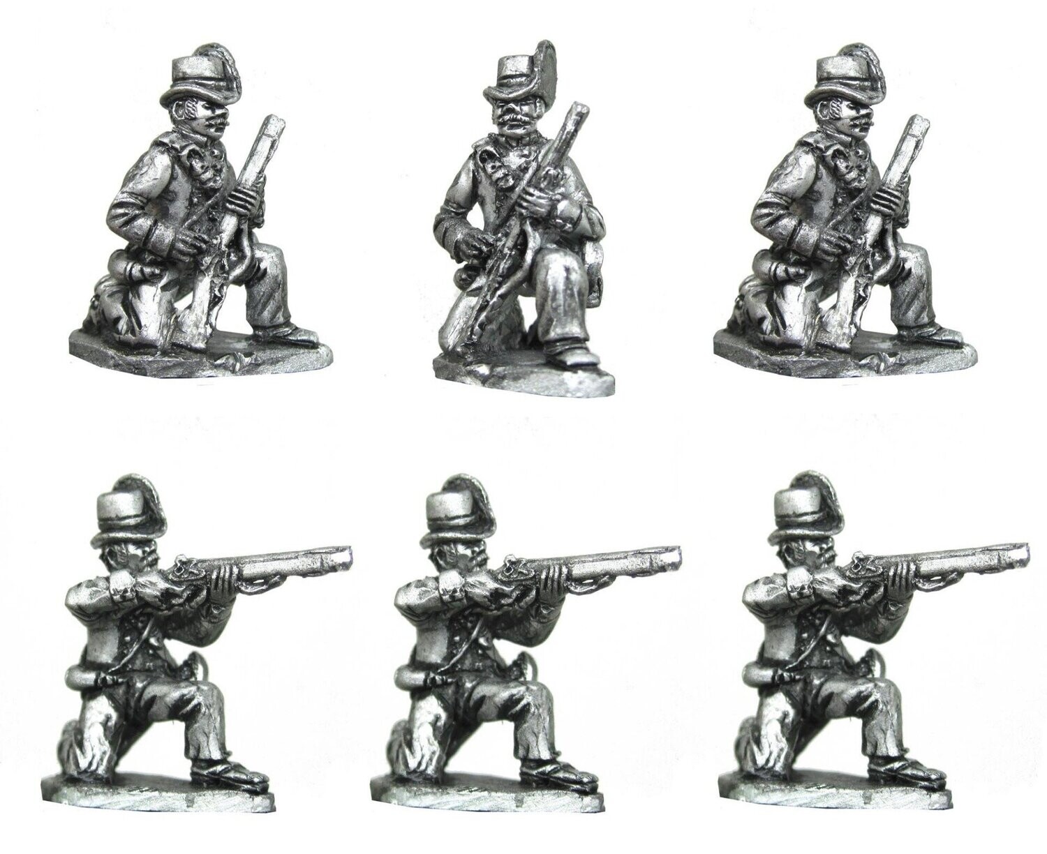 Brunswick Napoleonic 1809 Gelernte Jagers skirmishing.