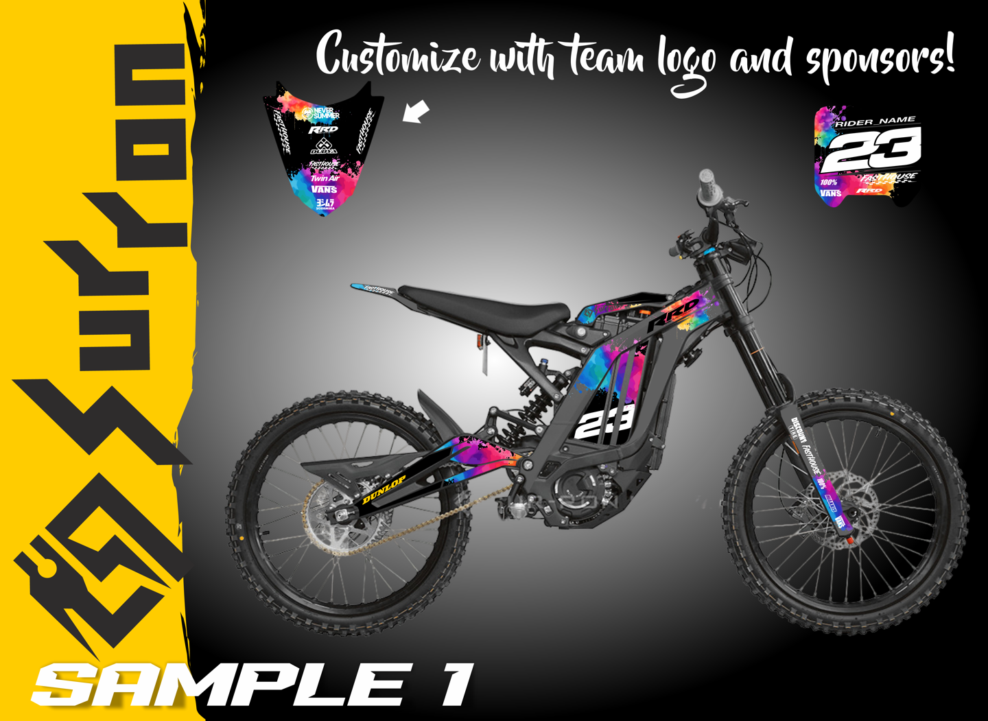 Surron and Talaria e-bikes custom graphic kits