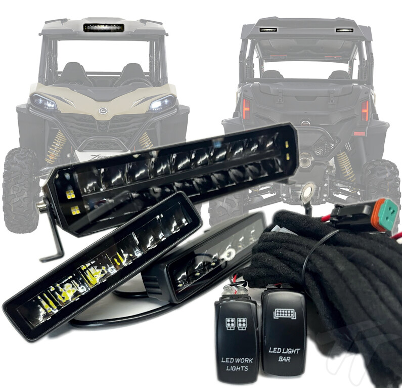CFMOTO ZFORCE/UFORCE Premium Lightbars Front/Rear LED Kit (CF-LB12-POD6)