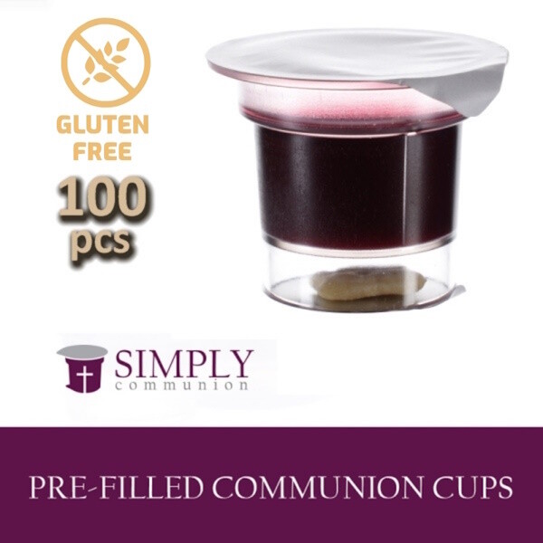 Simply Communion Prefilled Cups with Unleavened Bread and Concord Grape ...
