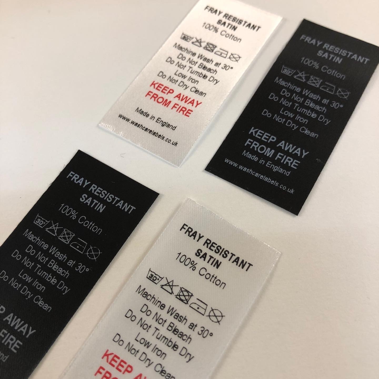 Custom Printed Fray Resistant Satin