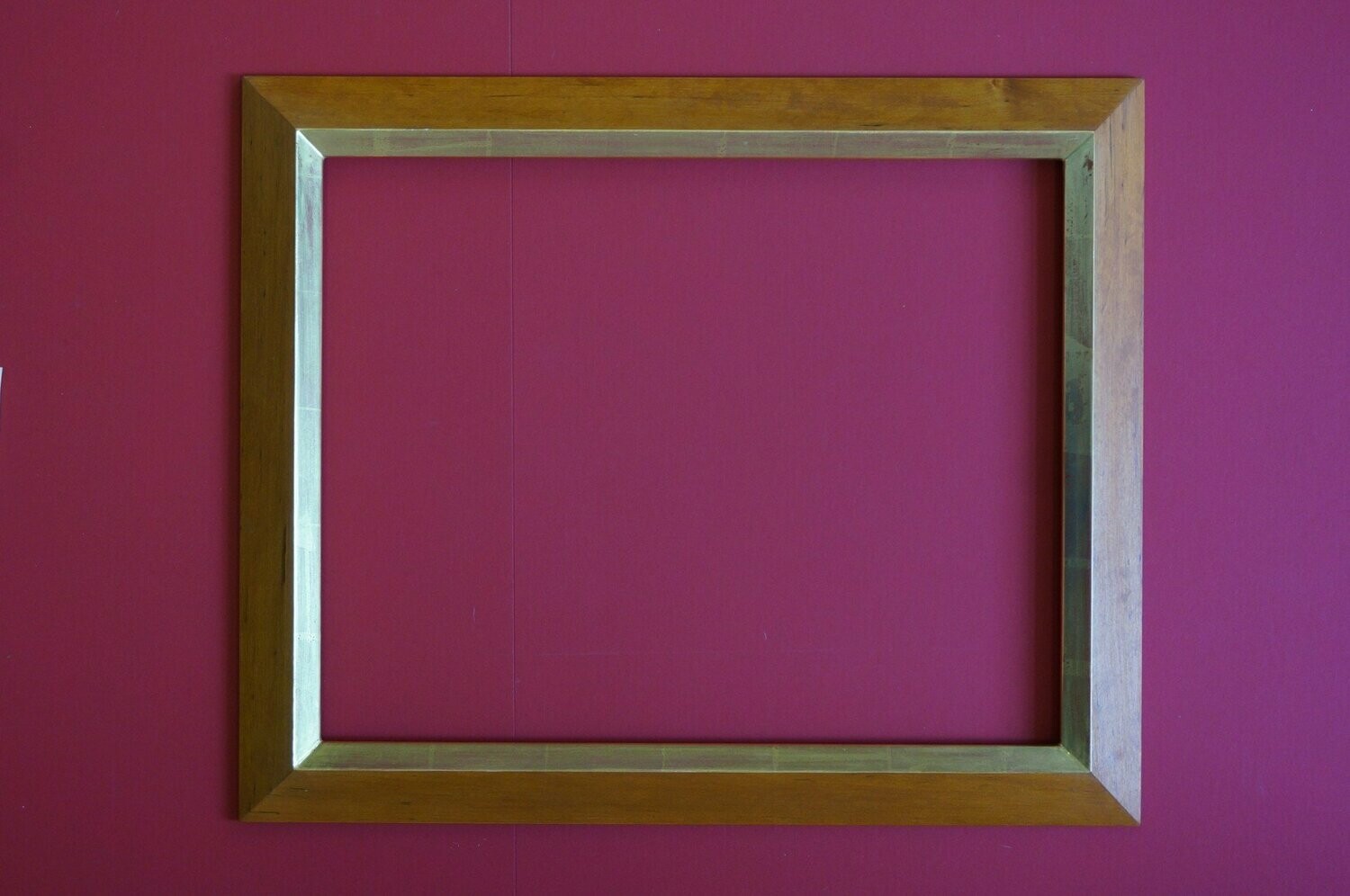 Handgefertigter Bilderrahmen, Erlenholz teilvergoldet. Passend für ...