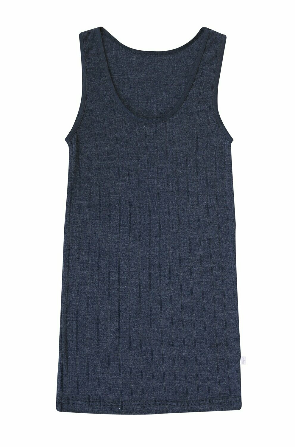 Damen EMILY Unterhemd Wolle/Seide blau