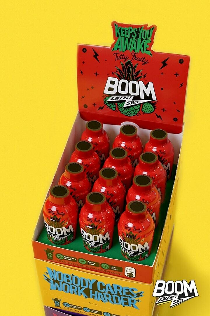 Pack of 12 (One Carton) | Boom Energy Shot 60ml