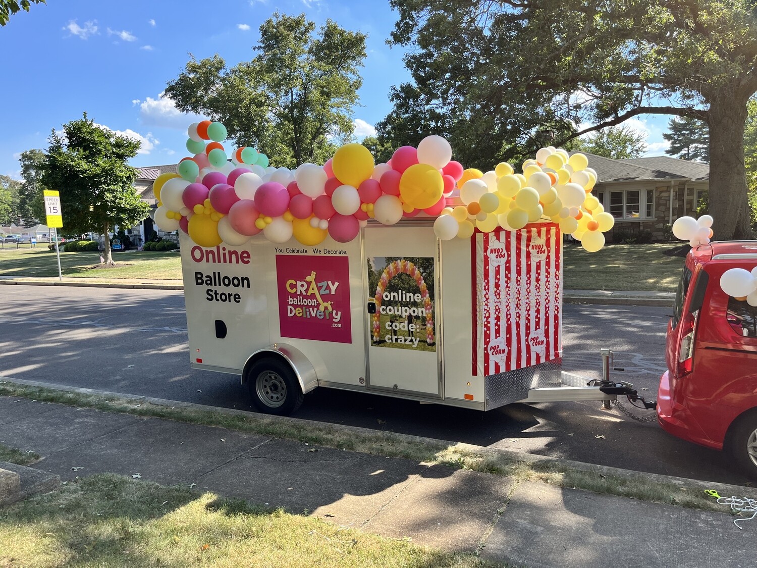 Organic Parade float garland, 10 ft. long