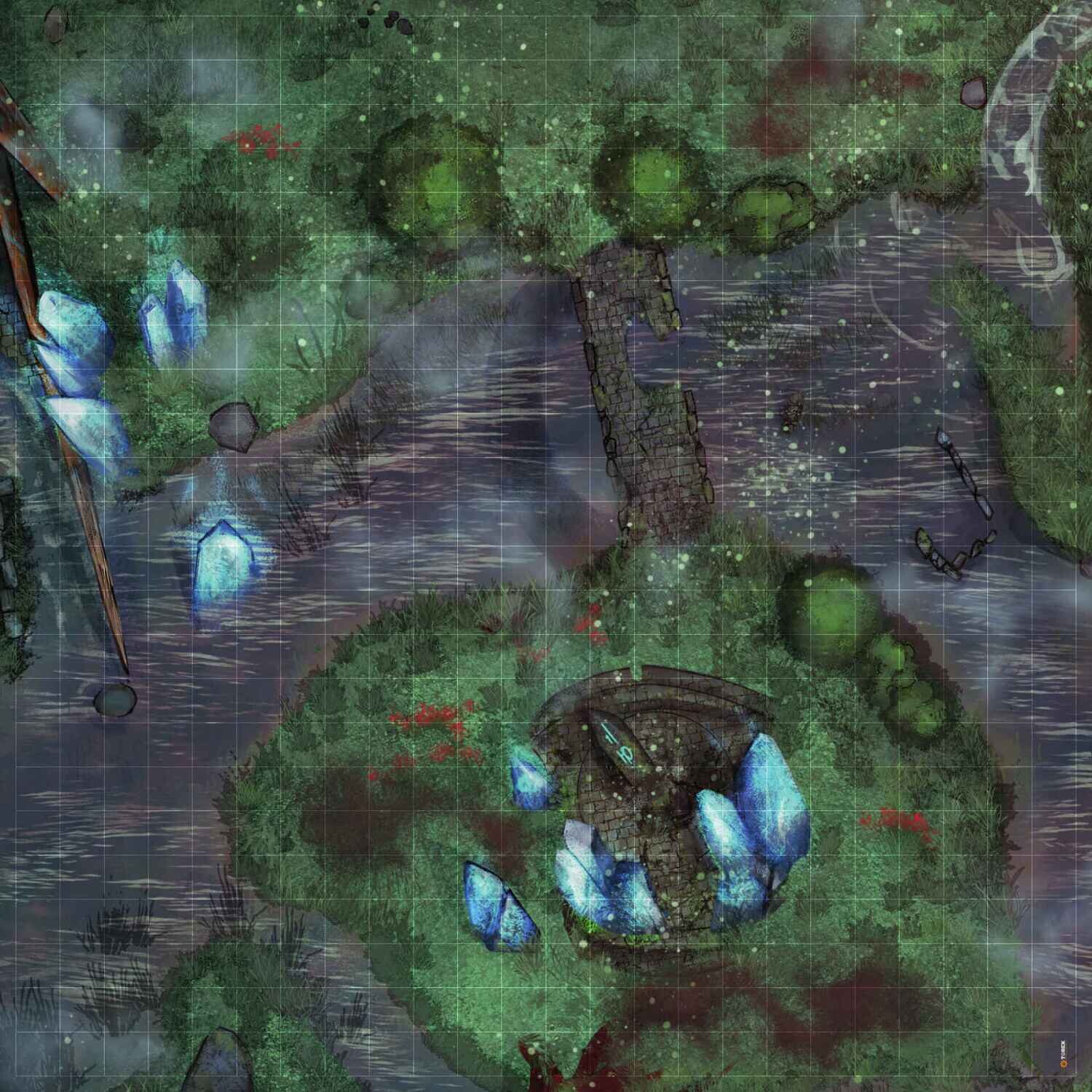 Battlemat RPG Old field