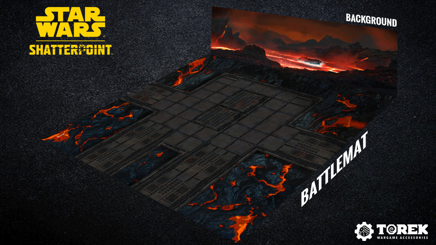 Battlemat Mustafar (Star Wars Shatterpoint)